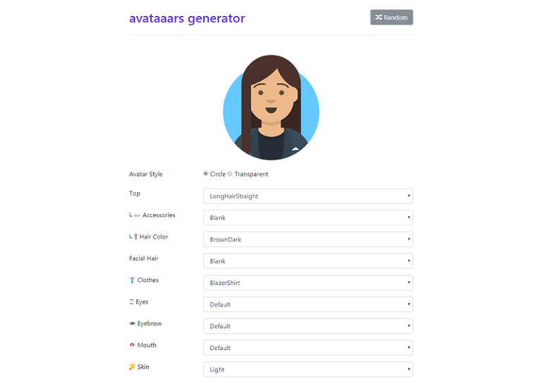 ポップなフラットデザインのアバターが作成できる「Avataaars Generator」 | STUDIO SERO